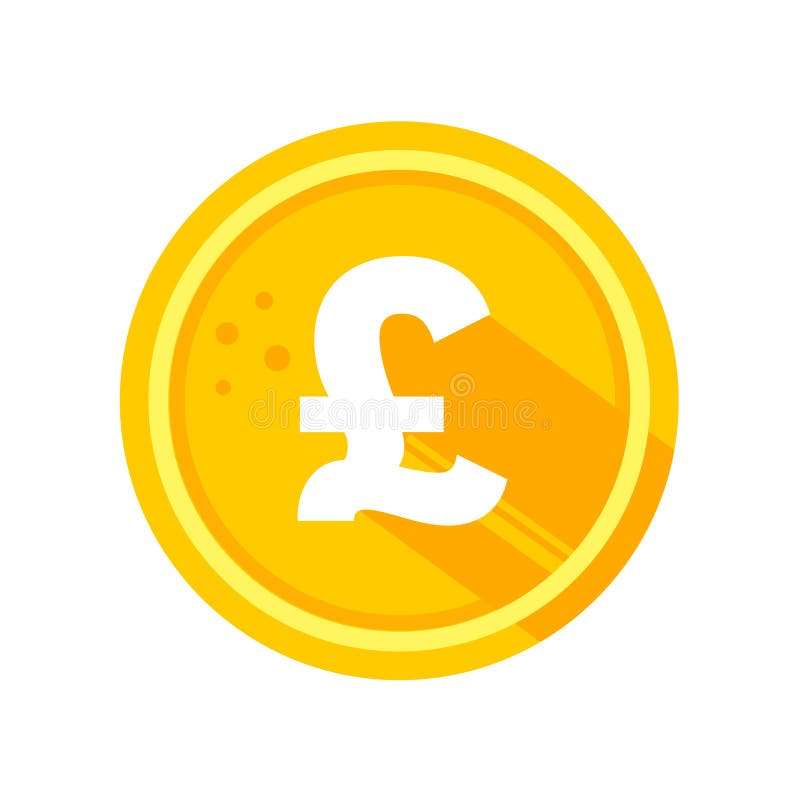 Pound Coin, Saving - Icon, Vector Illustration Stock Illustration ...