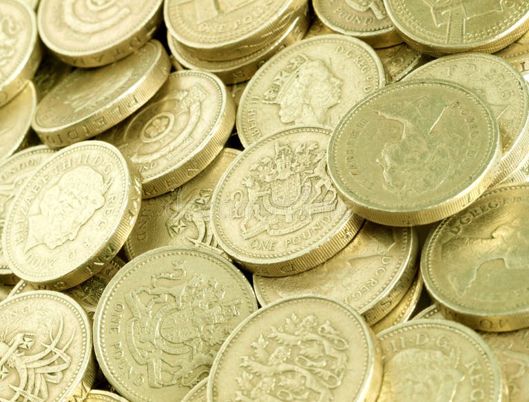 Pound Coins stock photo. Image of save, sterling, spending - 14374594