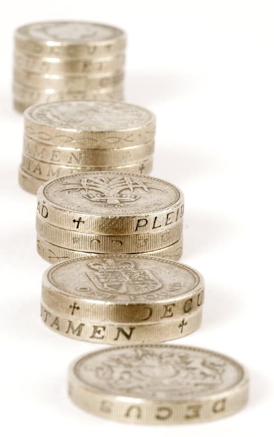 Shiny Pound Coins stock image. Image of reflection, sterling - 2509641