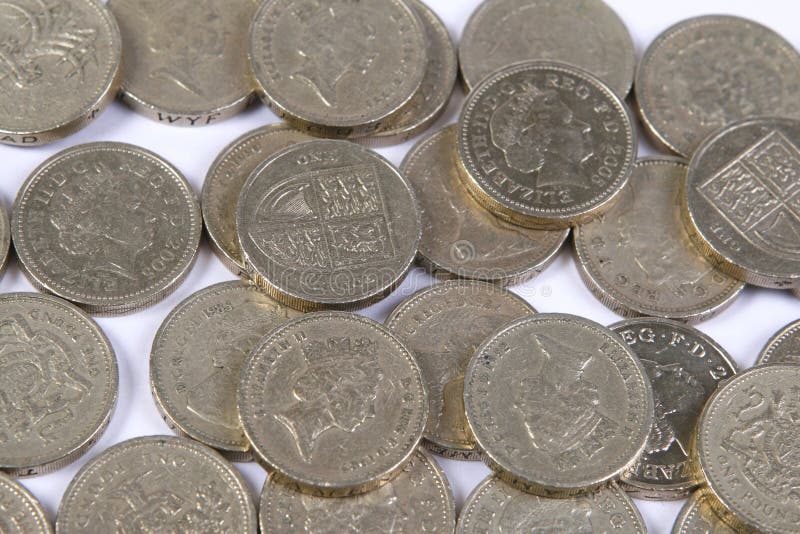 Pound coins editorial photography. Image of coins, interest - 64411462