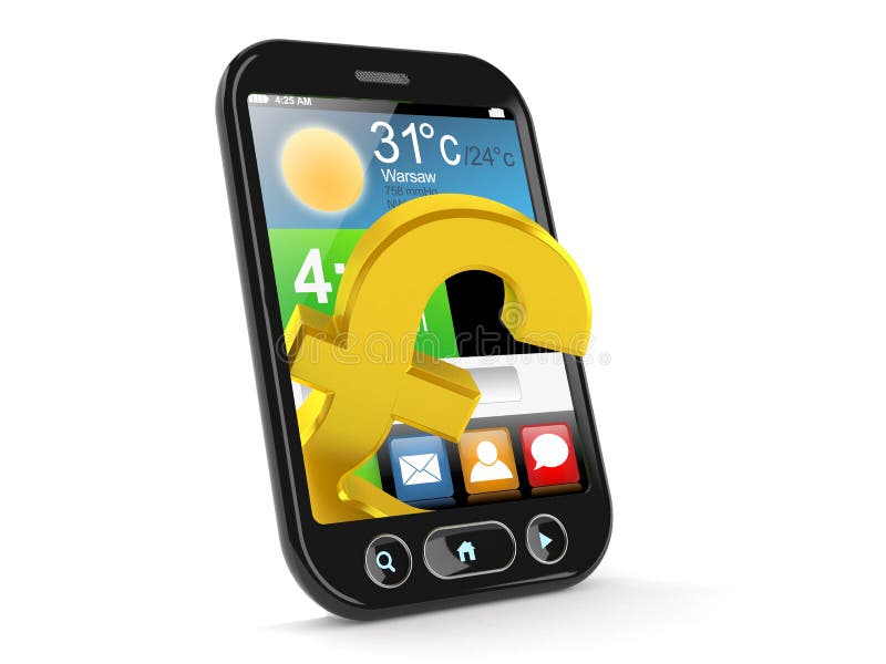 Smartphone Pound Stock Illustrations – 756 Smartphone Pound Stock ...