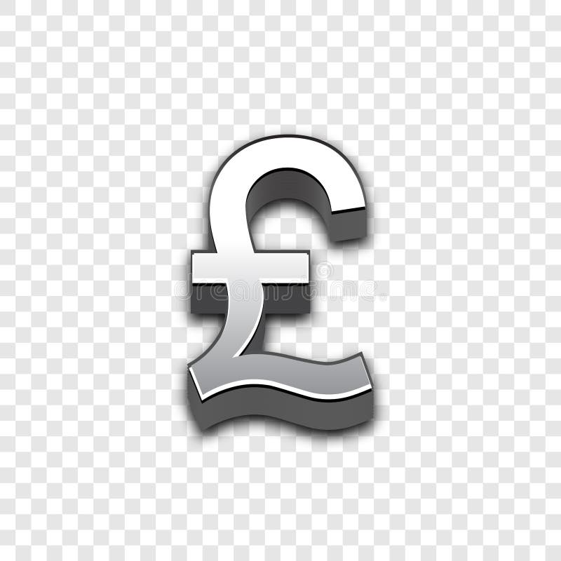 Pound 3d Sign Illustration Isolated. Stock Vector - Illustration of ...