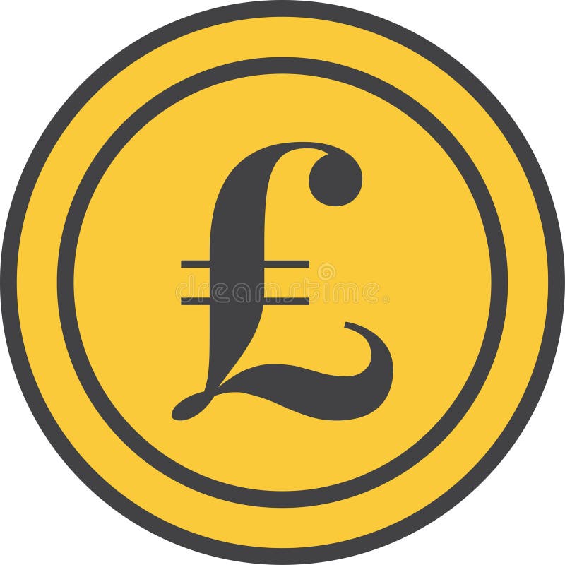 Pound Icon in Colored Version Stock Vector - Illustration of bank, cash ...