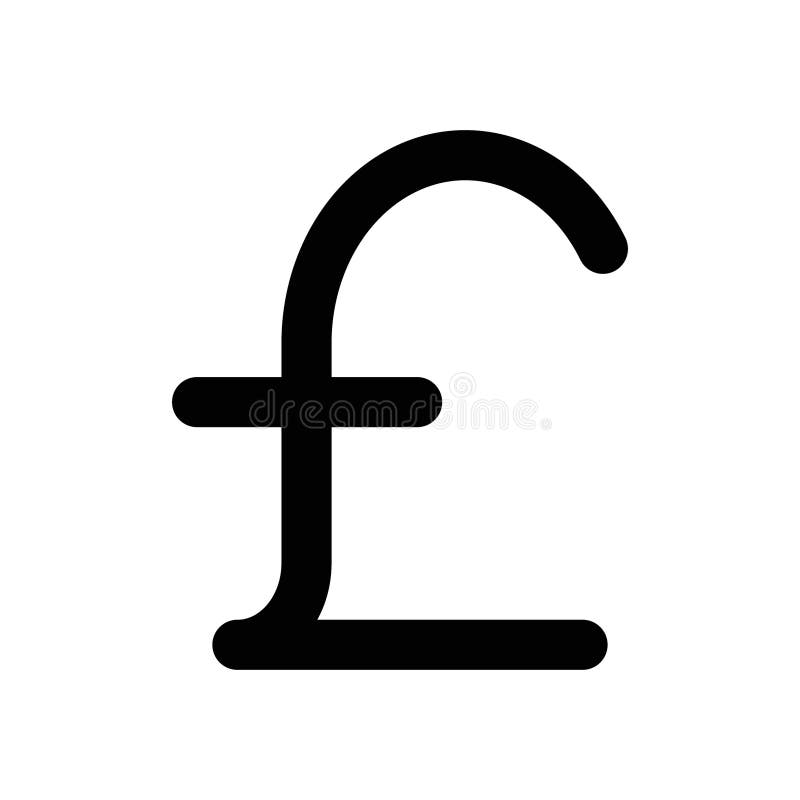 Pound Icon Design in Filled and Outlined Style Stock Vector ...