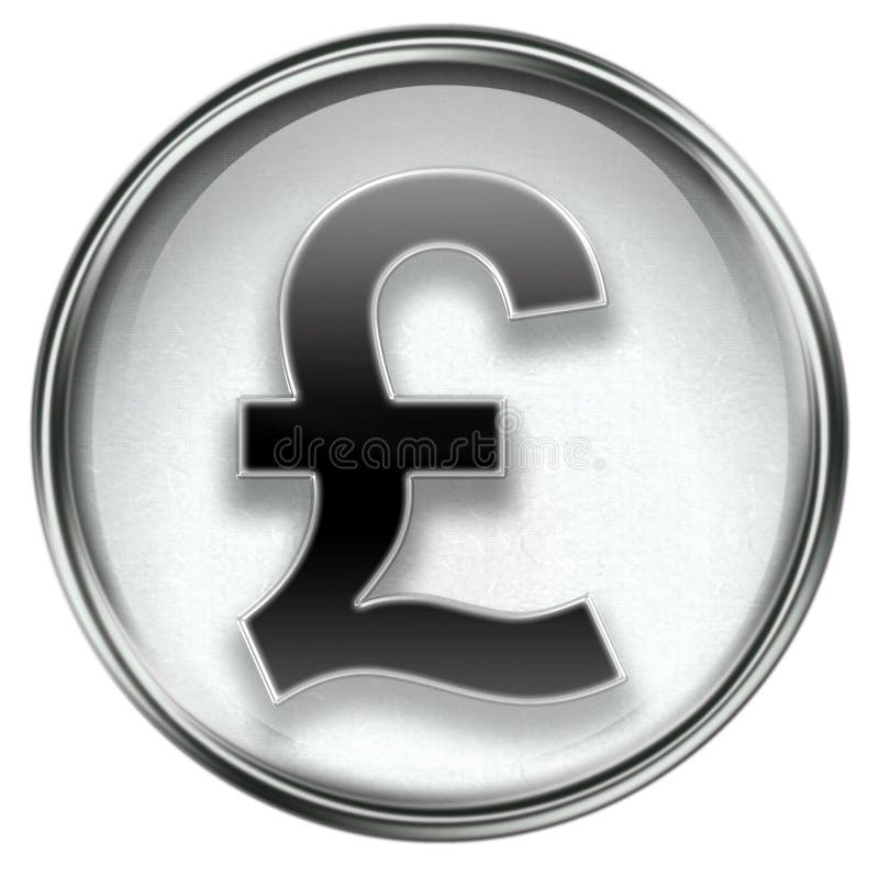 3D Silver British Pound Symbol Stock Illustration - Illustration of ...