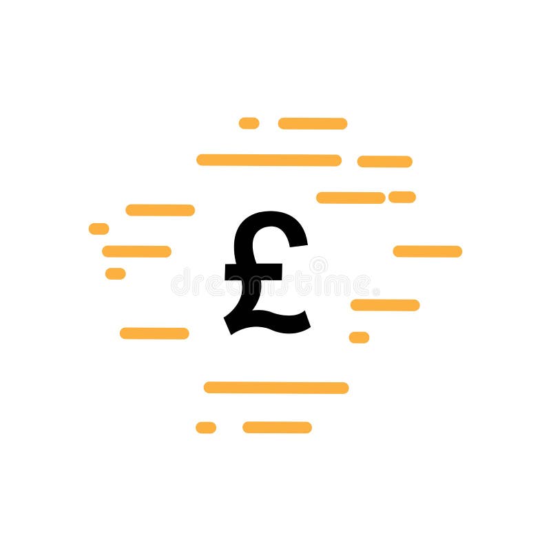 Pound Money Vector Icon Illustration Design Template - Vector Stock ...