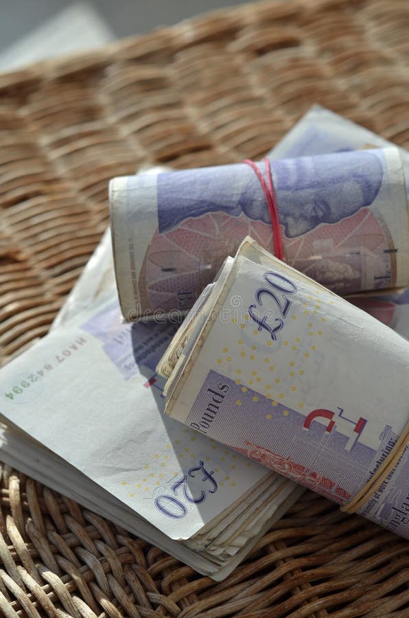 20 pound notes editorial stock photo. Image of bundles - 51645543