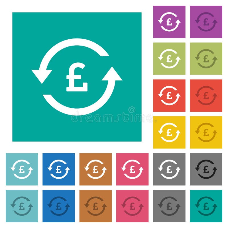 Icon Pay Pound Square Stock Illustrations – 203 Icon Pay Pound Square ...