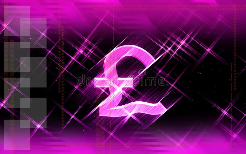 Pink Hearts Illustration with Black Background Stock Illustration ...