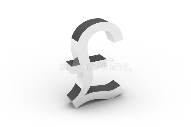Red Pound Sign Around Another Currency Signs. Stock Illustration ...