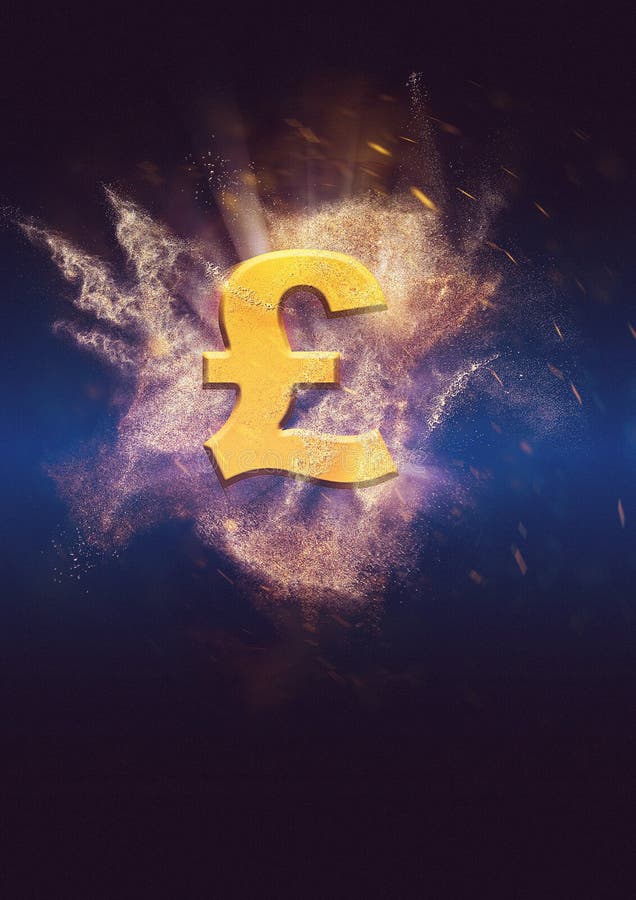 Pound Sign with Dust Explosion Stock Illustration - Illustration of ...