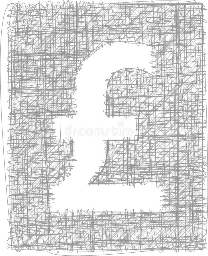 Pound Sign - Freehand Symbol Stock Vector - Illustration of london ...