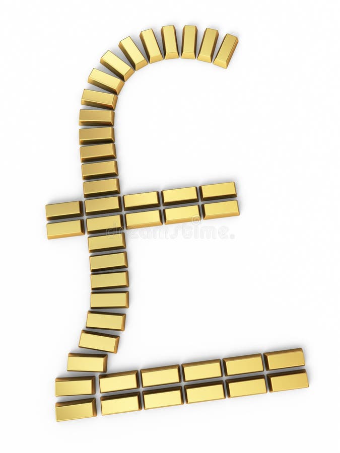 Gold pound signs graphic stock illustration. Illustration of closeup ...
