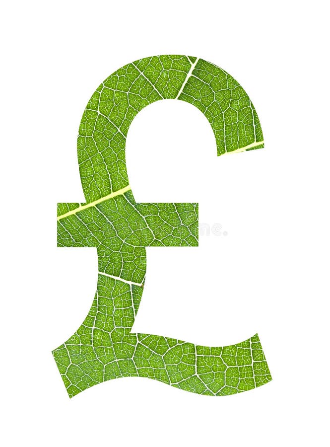Pound Sign of Green Leaf Texture Stock Photo - Image of symbol, europe ...