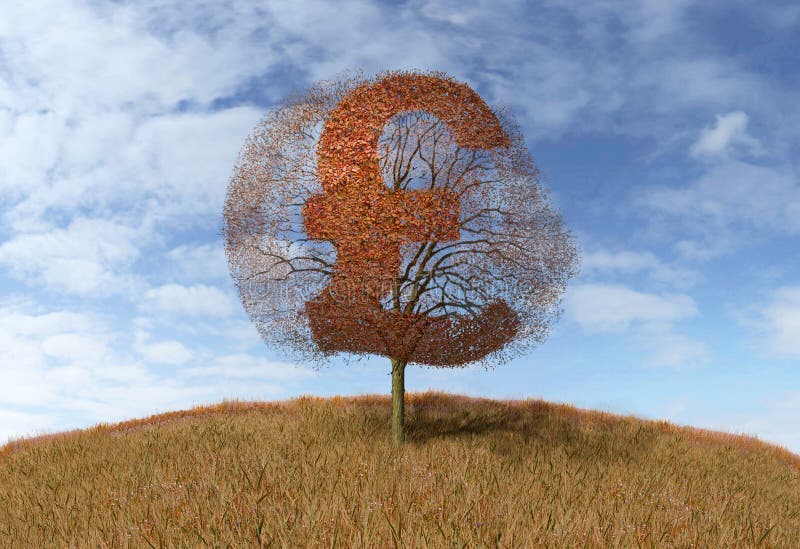 Pound sign on a tree stock illustration. Illustration of autumn - 46289913