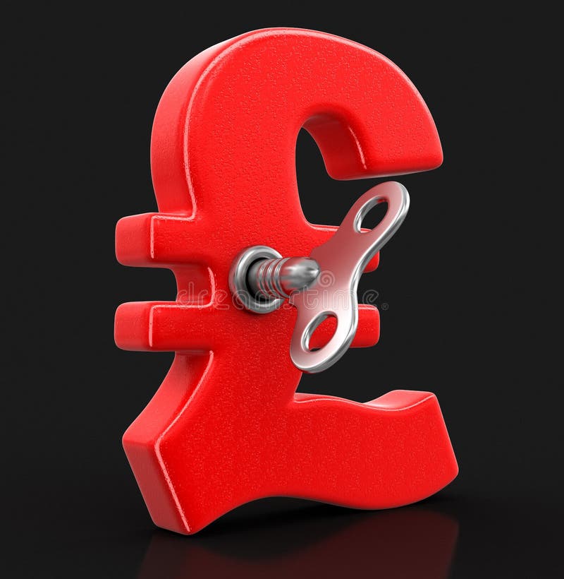 Pound Sign with Winding Key Stock Illustration - Illustration of ...