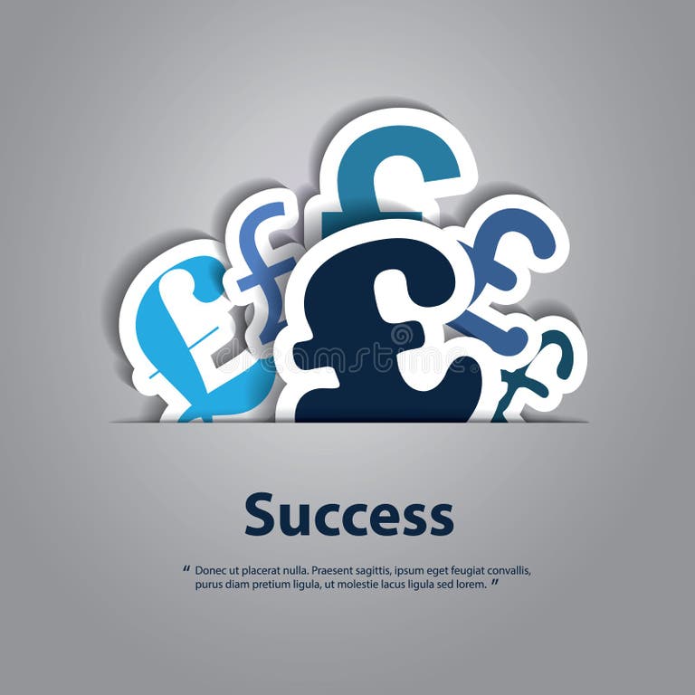 Pound Signs Design Concept stock vector. Illustration of card - 181386400