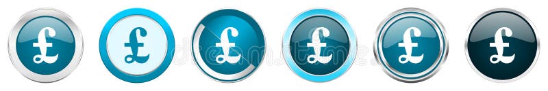 3D chrome Pound symbol stock illustration. Illustration of market - 563263