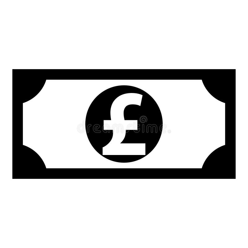 Pound Sterling and Banknote Stock Vector - Illustration of icon, note ...