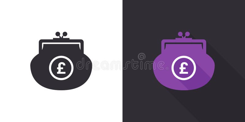 Pound Sterling Wallet Icon. Purse Icon. Wallet Icon Design Template ...