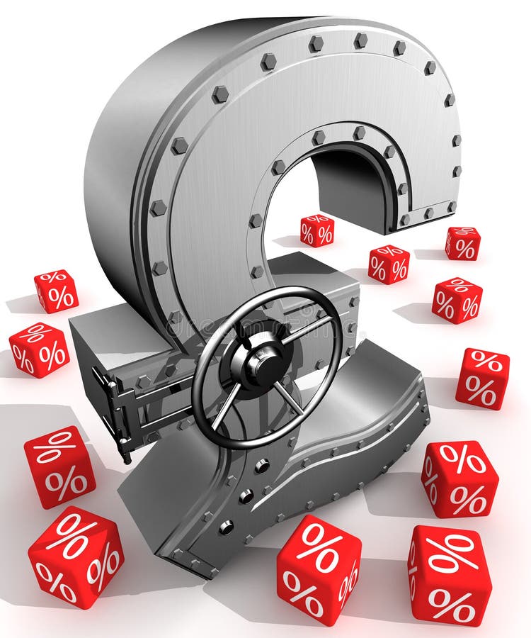 Pound symbol stock illustration. Illustration of riches - 7689405