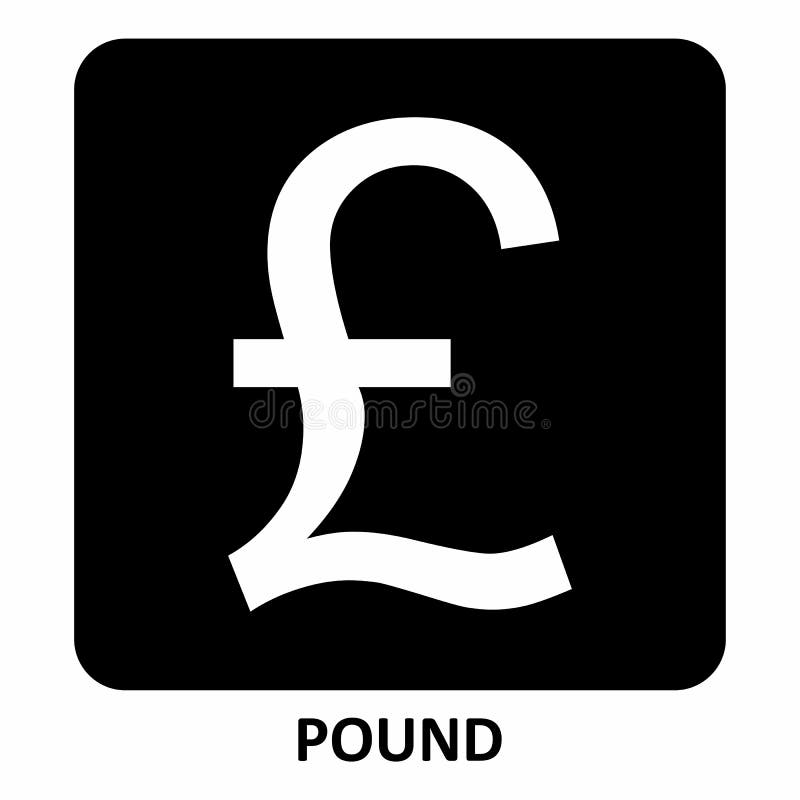 Pound symbol illustration stock illustration. Illustration of label ...
