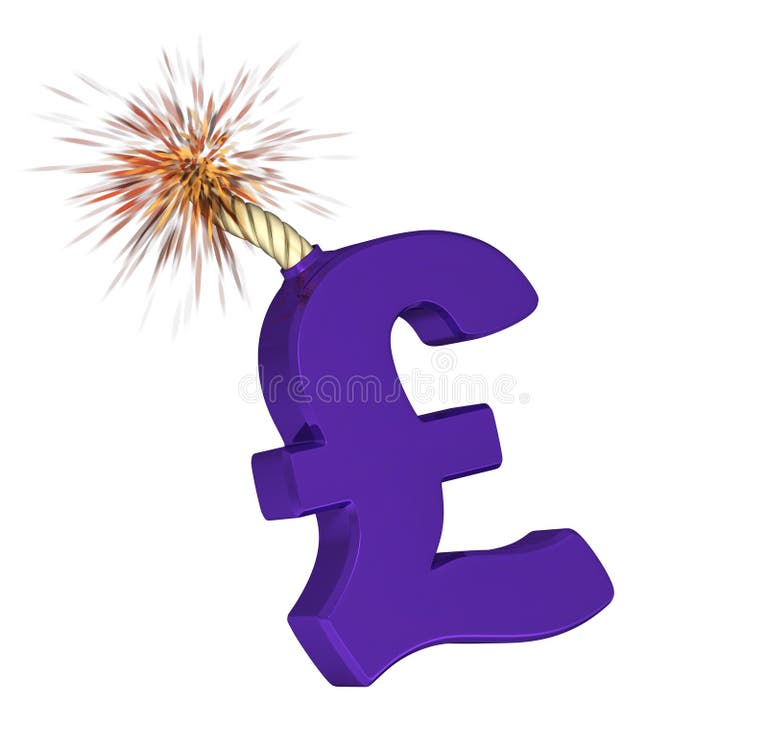 Pound Symbol that Ll Explode Stock Illustration - Illustration of ...