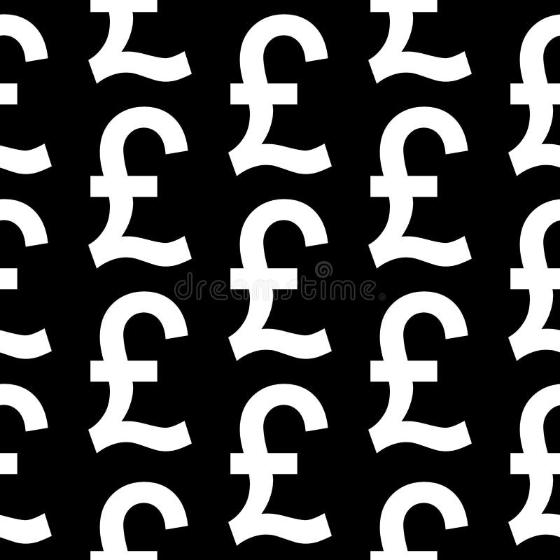 Pound Symbol Seamless Pattern Stock Vector - Illustration of finance ...