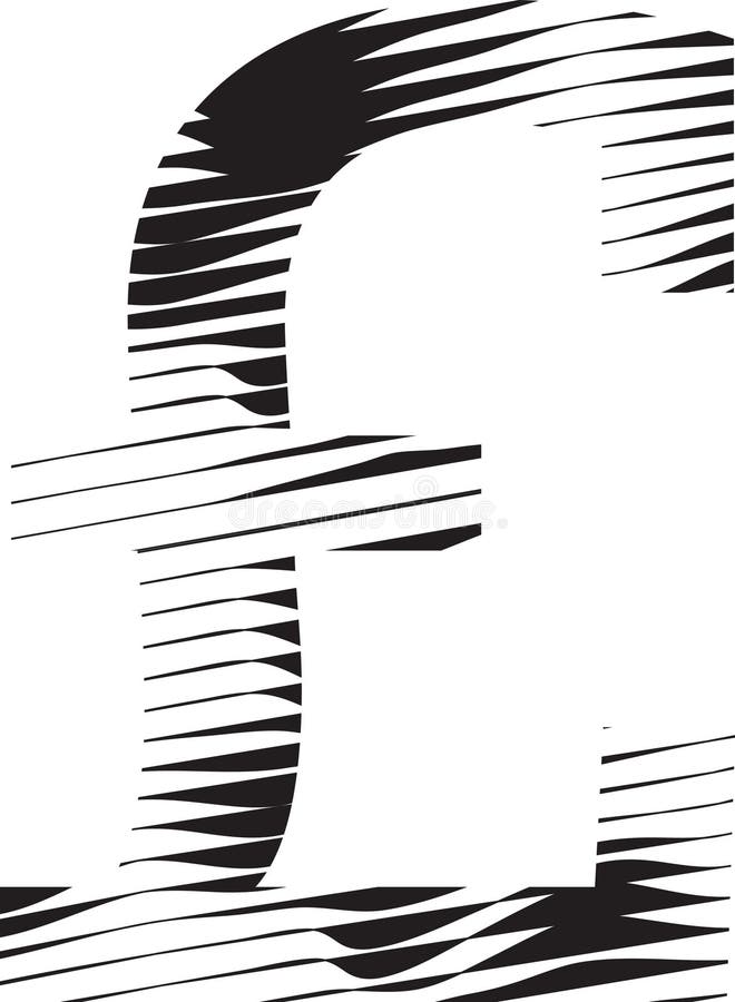 Pound Symbol with Stripe Motion Line Logo Stock Vector - Illustration ...