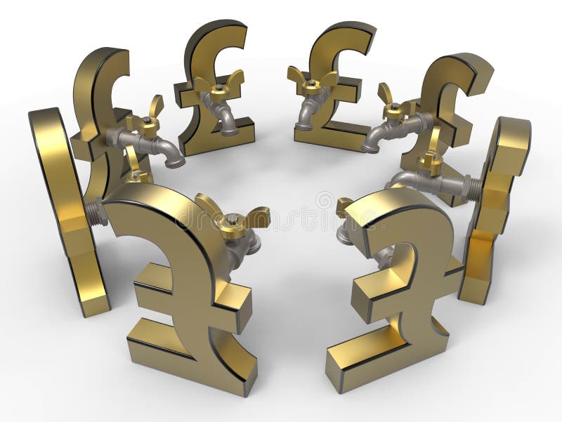 Pound Symbol with Tap Circular Pattern Stock Illustration ...