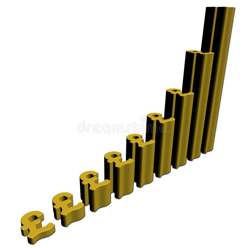 Pound Symbols Graph Illustration Stock Illustration - Illustration of ...