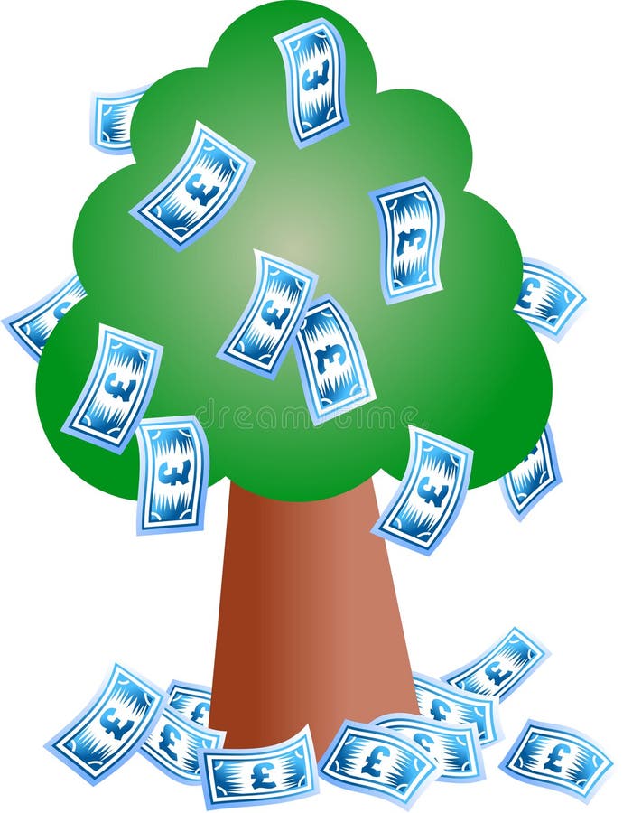 Pound tree stock illustration. Illustration of wages, savings - 571550