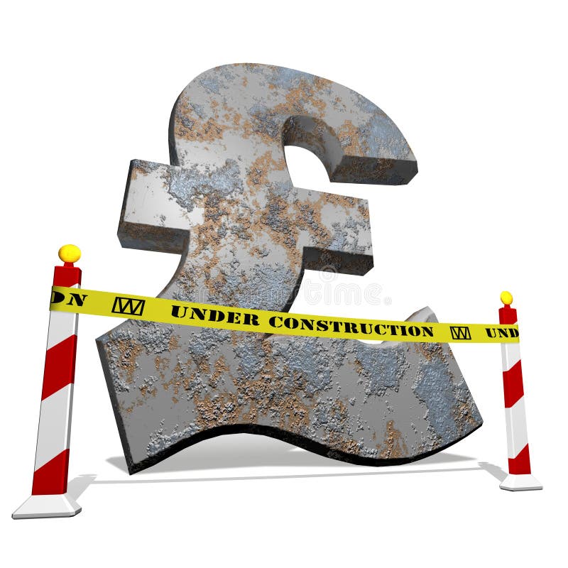 Pound under construction stock illustration. Illustration of metallic ...