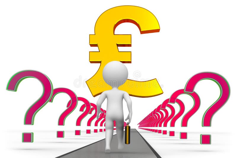 Pound way to success stock illustration. Illustration of currency ...