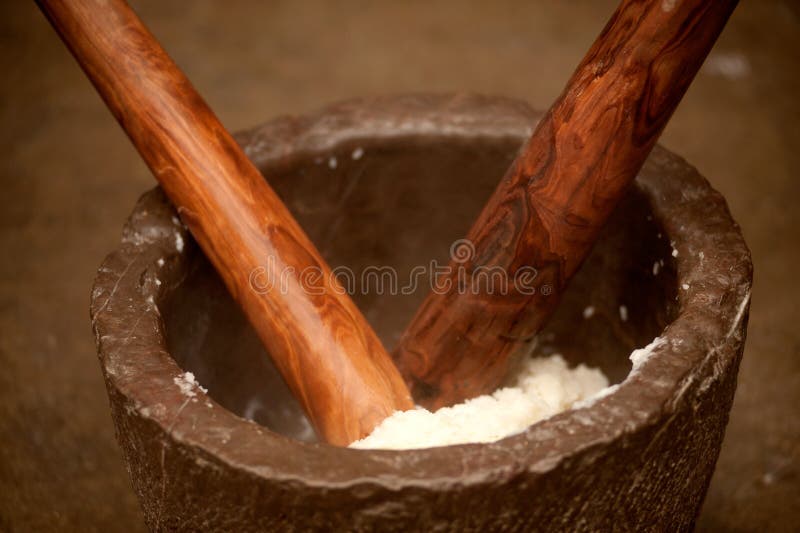 Rice mortar stock image. Image of thai, local, agriculture - 17869165