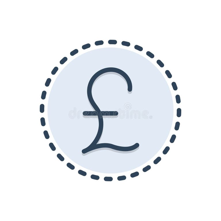 Color Illustration Icon for Pounds, British and Currency Stock Vector ...