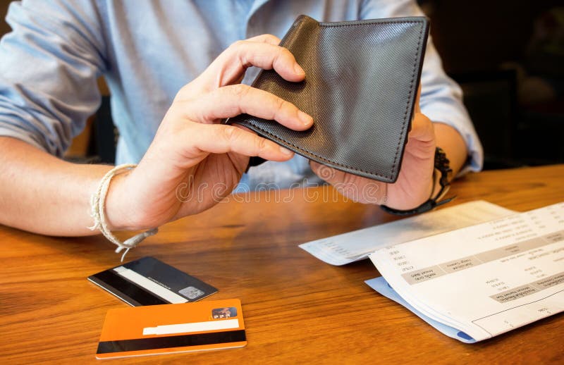 Empty Wallet in the Hands of Woman. Stock Photo - Image of bankrupt ...