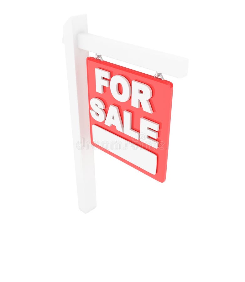 Pour Le Signe De Vente Rendu 3d Illustration Stock - Illustration du ...
