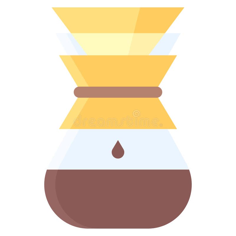 Pour Over Coffee Icon, Coffee Shop Related Vector Stock Vector ...
