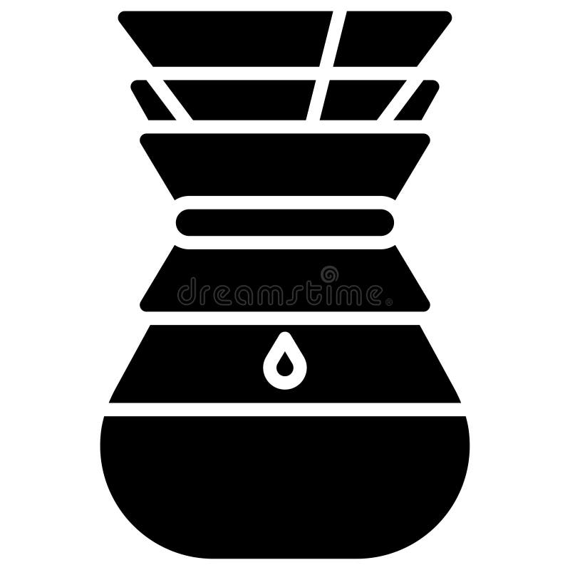 Pour Over Coffee Icon, Coffee Shop Related Vector Stock Vector ...