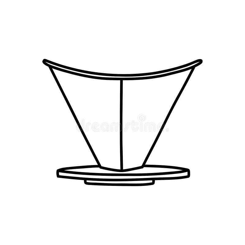 Pour Over Coffee Method Doodle Icon, Vector Color Line Illustration ...