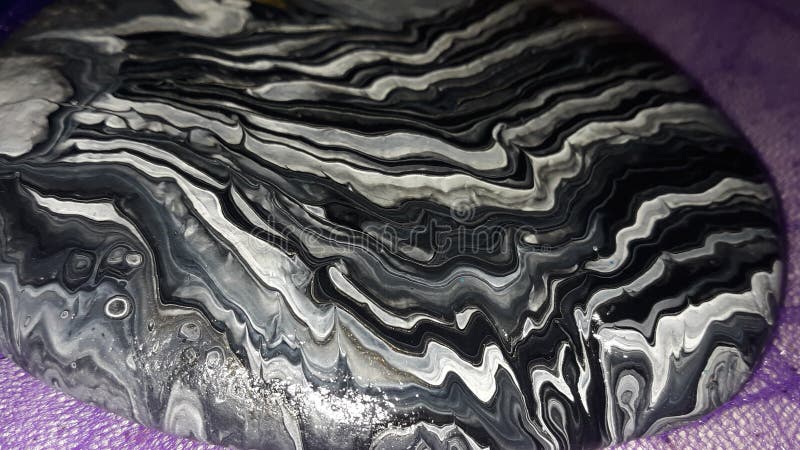 Pour Painted Acrylic River Rock Stock Image - Image of river, rock ...
