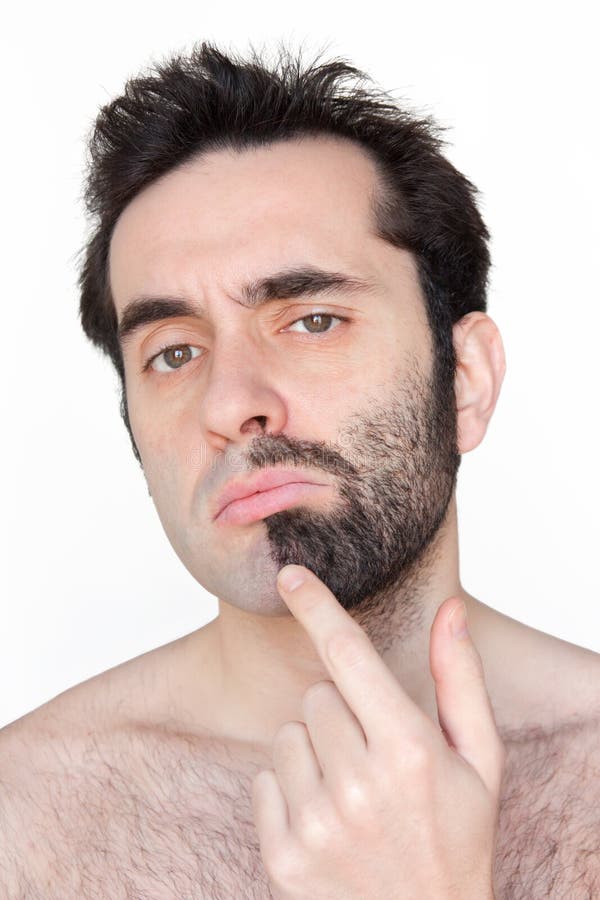 Pour raser ou ne pas raser image stock. Image du verticale - 13799551