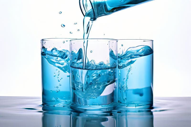 Pour Underwater Liquid Being Poured from One Container To Anothe Stock ...