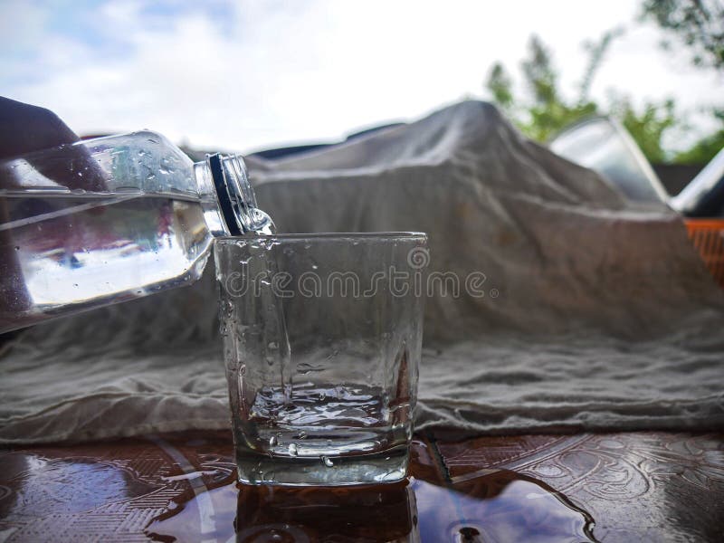 Pour water stock photo. Image of water, glass, pour - 158759482