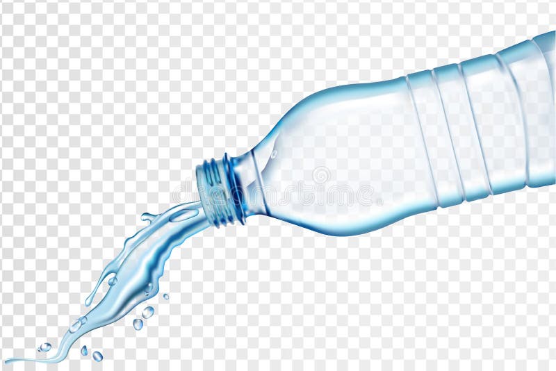 Pour Water. Isolated Vector Stock Illustration - Illustration of ...