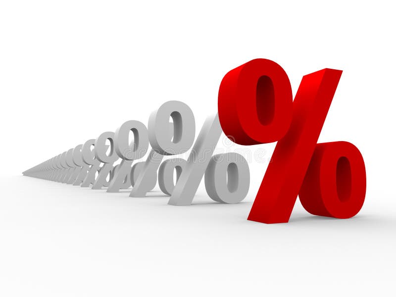 Pourcentage 3D illustration stock. Illustration du grand - 11480389