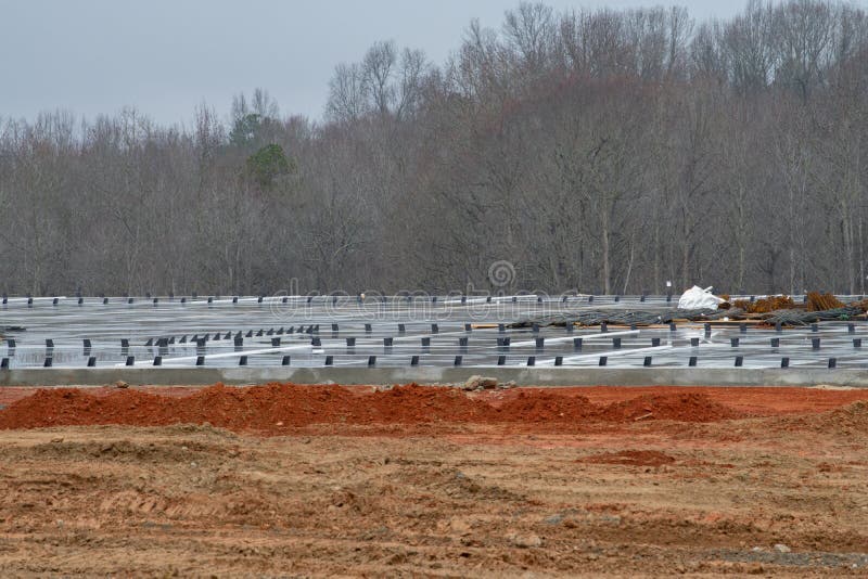 Poured Concrete Foundation for Commercial Building Stock Image - Image ...