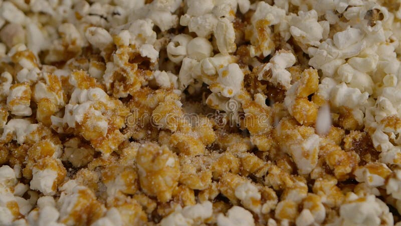 Pouring Caramel Over White Popcorn Stock Illustration - Illustration of ...