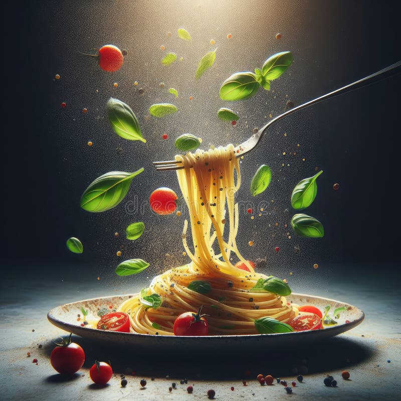 Pouring Cheese Sauce and Spaghetti with Meat Stock Image - Image of ...